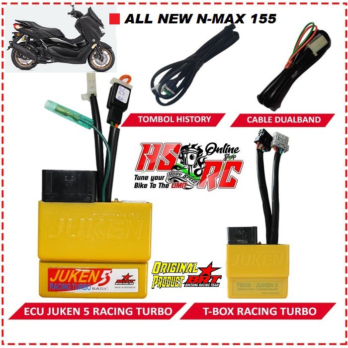 Jual ECU JUKEN 5 BRT RACING TURBO ALL NEW NMAX 155 ECM N MAX 2020 CDI ...