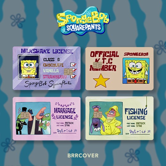 Jual [NEW LICENSE] SpongeBob Patrick | BRRCOVER CARD SKIN (Sticker ...