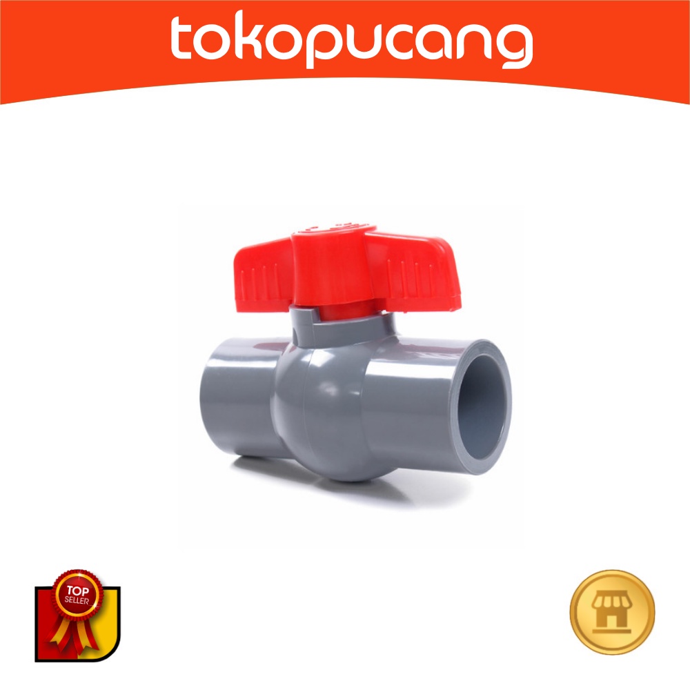 Jual Ball Valve PVC 3/4" Kran air 3/4 inch Stop kran air Sok Pass ...
