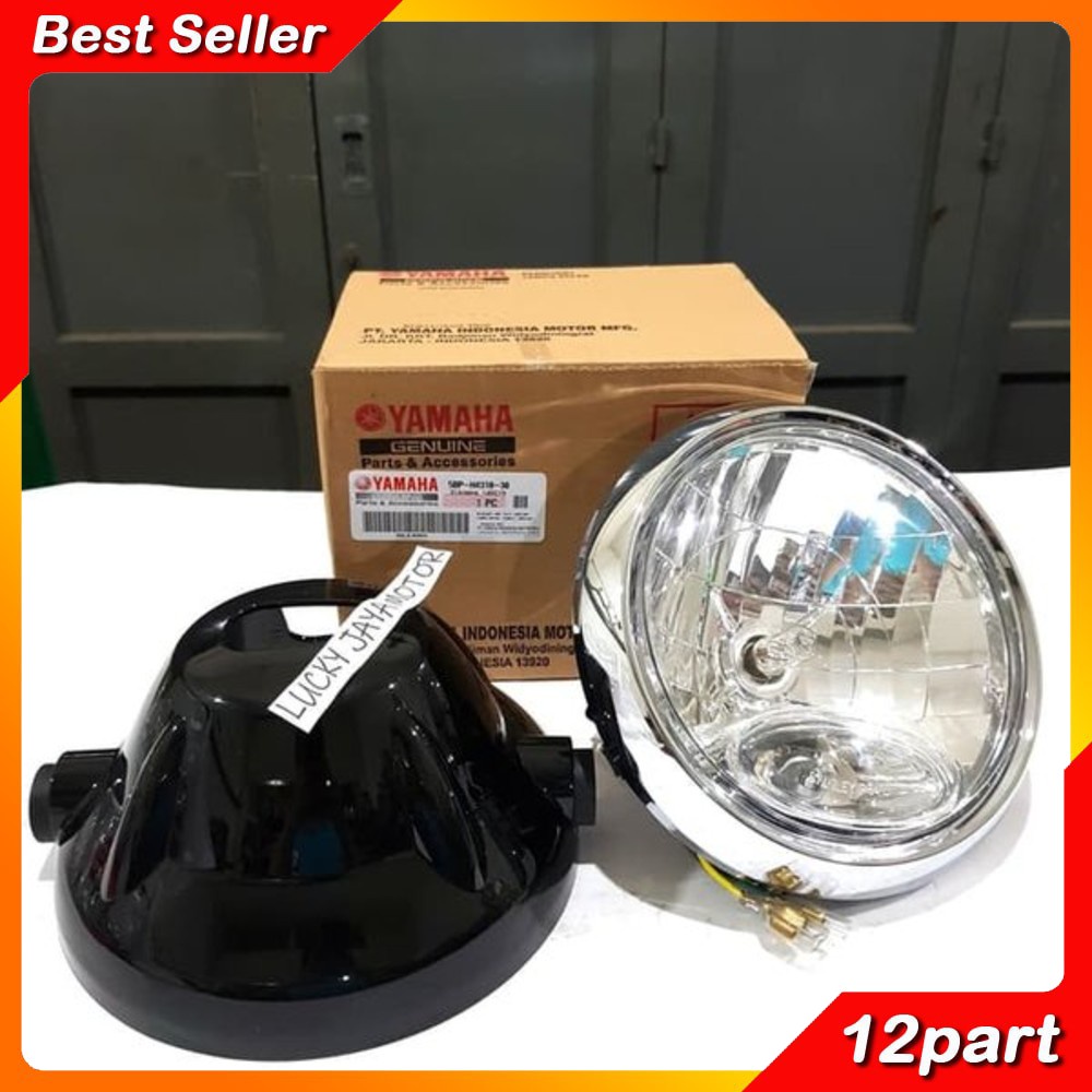 Jual REFLEKTOR LAMPU DEPAN HEAD LAMP RX KING RXKING NEW BULAT ORIGINAL 5BP-H4310-30 | Shopee ...