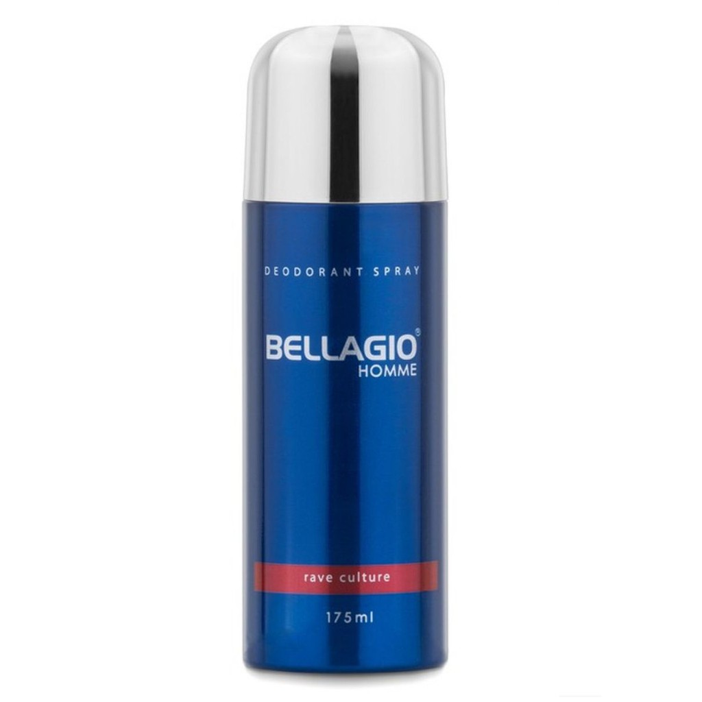 Jual Bellagio Deodorant Spray - Rave Culture - Red 175ml | Shopee Indonesia