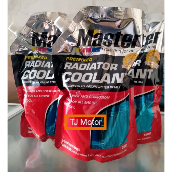 Jual Air Radiator/Air Coolant Master 1Liter(warna hijau) | Shopee Indonesia