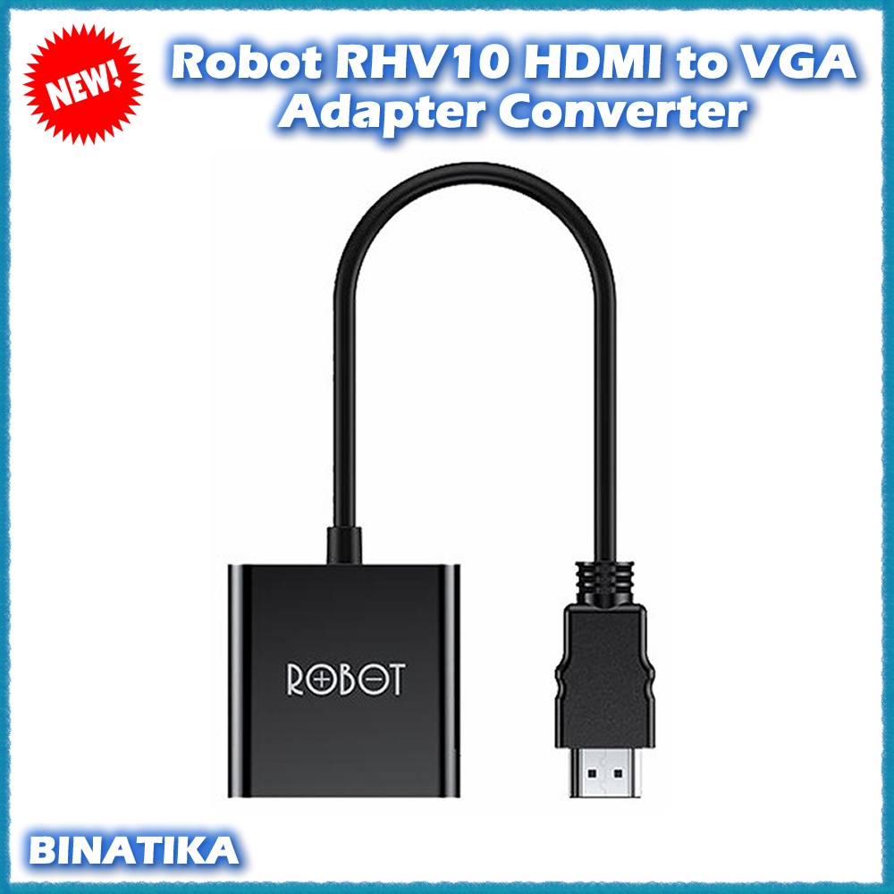 Jual Original Robot RHV10 HDMI to VGA Adapter Converter | Shopee Indonesia