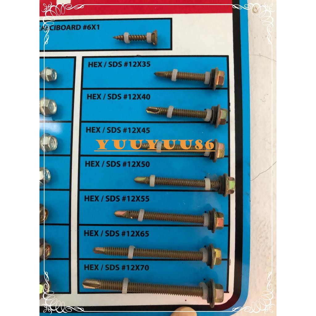 Jual BAUT ROOFING 5CM/SKRUP SPANDEK 12X50 | Shopee Indonesia