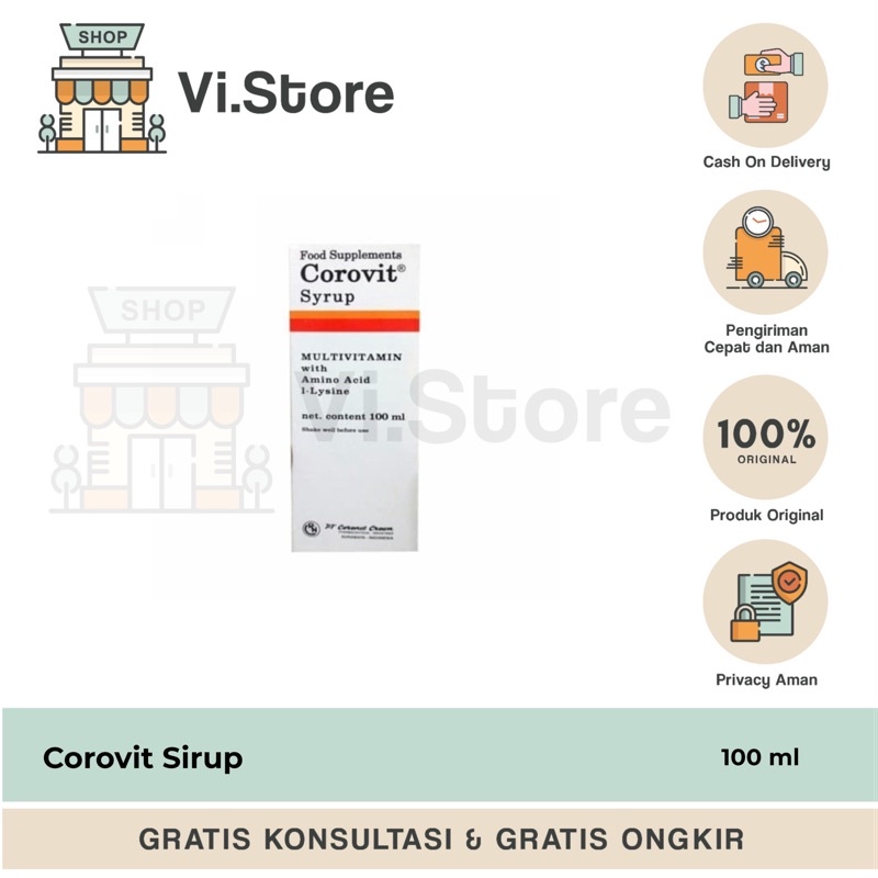 Jual Corovit Sirup 100ml | Shopee Indonesia