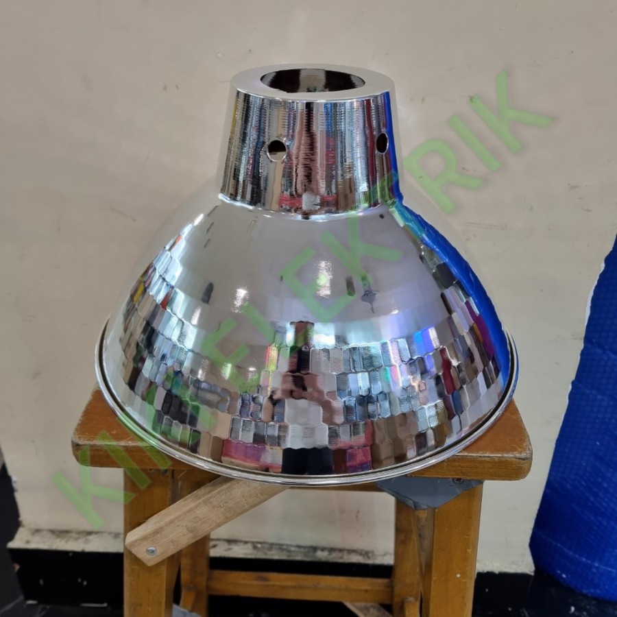 Jual Kap Lampu Gantung Industri Kilap Chrome Diameter 35 cm (Tanpa Fitting) | Shopee Indonesia