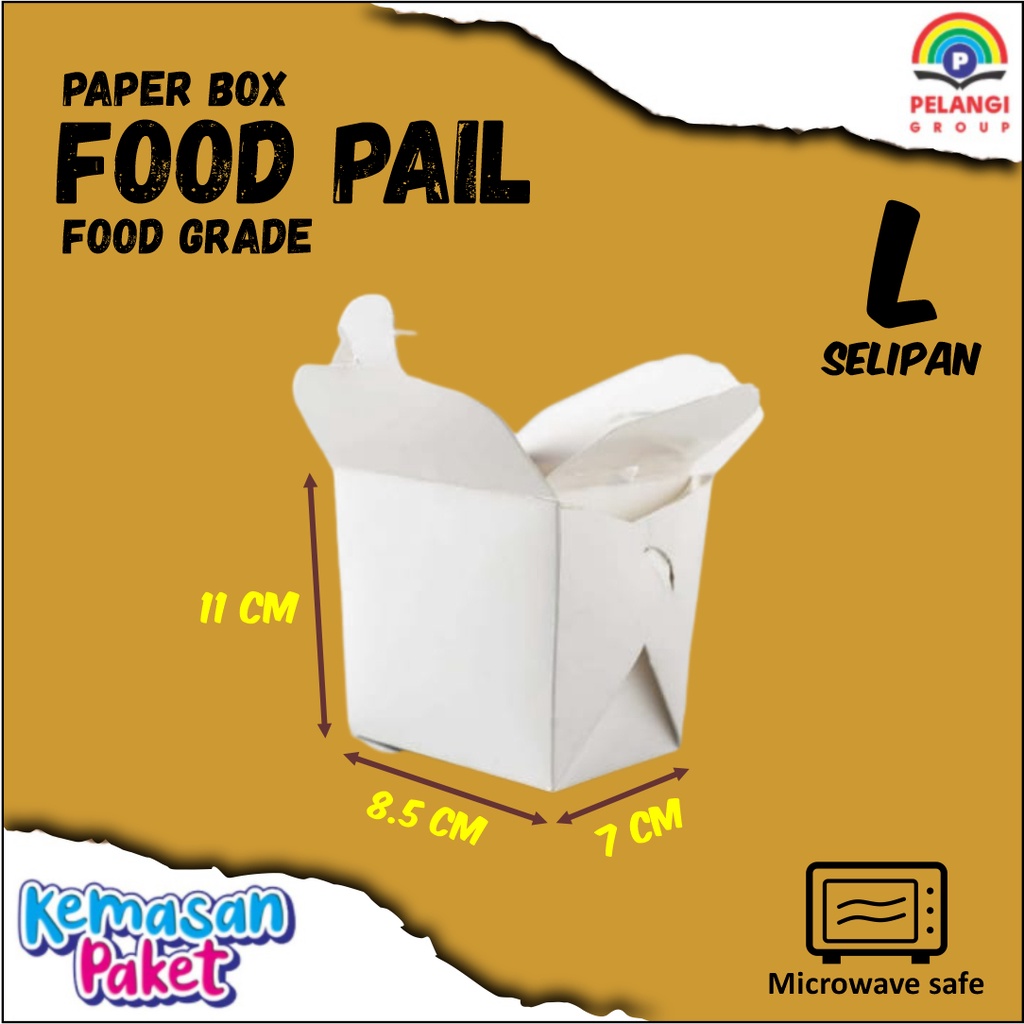 Jual FOOD PAIL RICE BOX L (LARGE) PUTIH / FOOD PAIL RICE BOX L FOOD ...