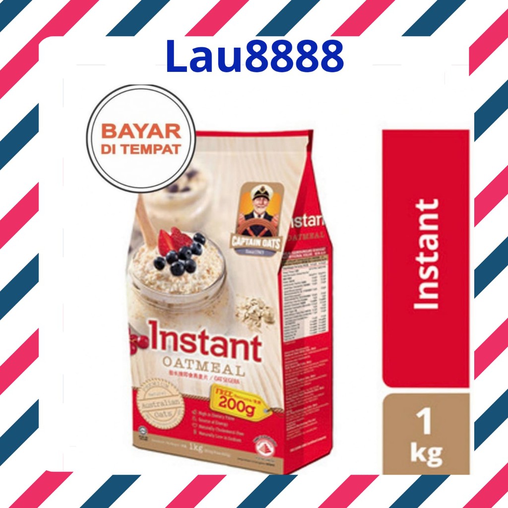 Jual CAPTAIN OAT MERAH - INSTANT OAT MEAL 1 KG KILO | Shopee Indonesia