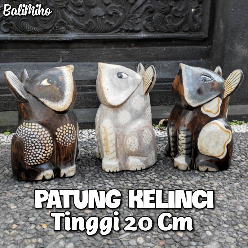 Jual Patung Kelinci Kayu 20 Cm/Patung Kelinci/Kelinci Kayu/Rabbit ...