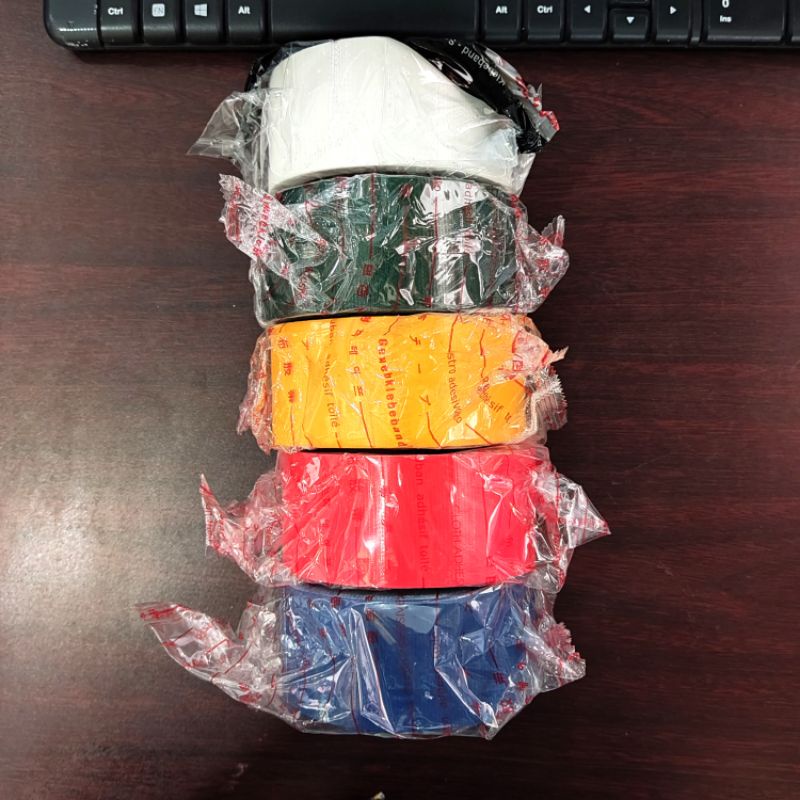 Jual Isolasi Lakban Warna Besar 48 mm ( Merah, Biru, Hijau, Kuning ...