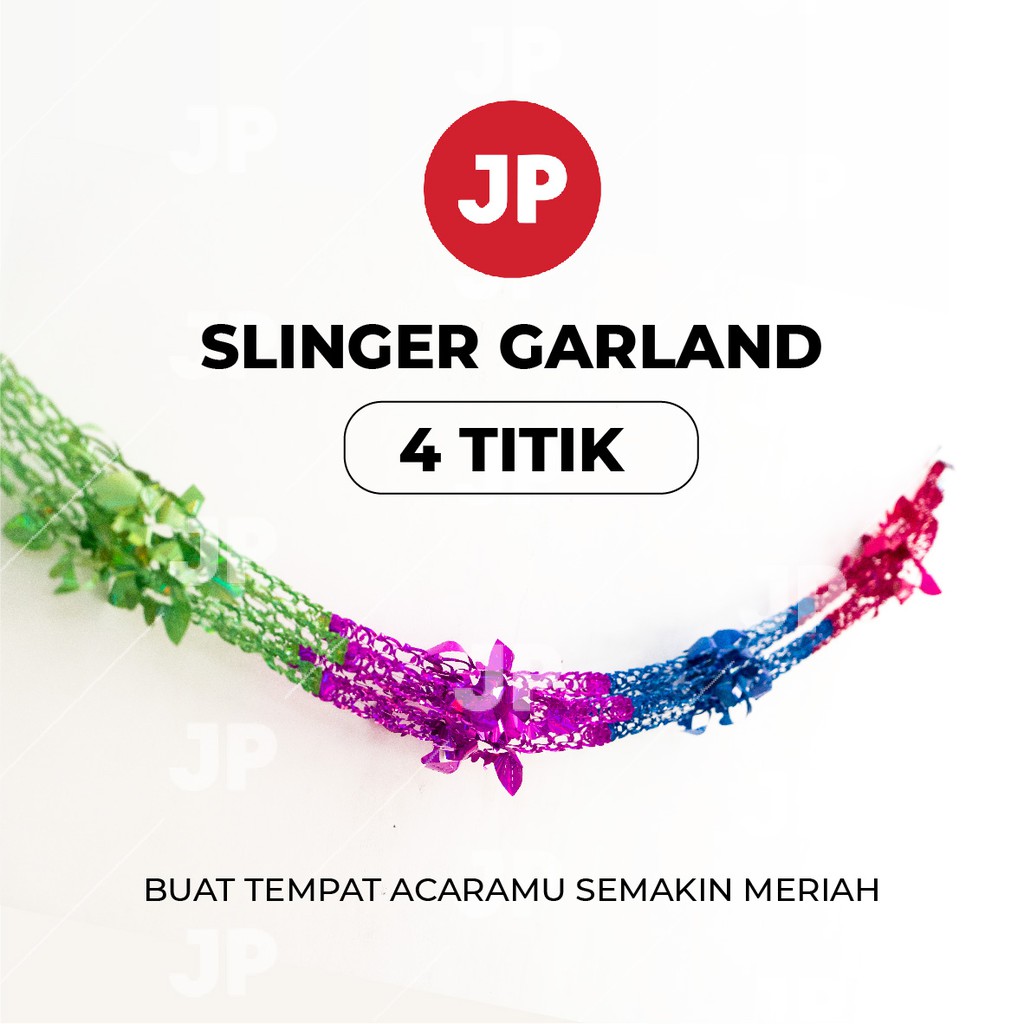 Jual Slinger Dekorasi Pesta Model Garlan / Garland , 4titik /3meter , 1 ...