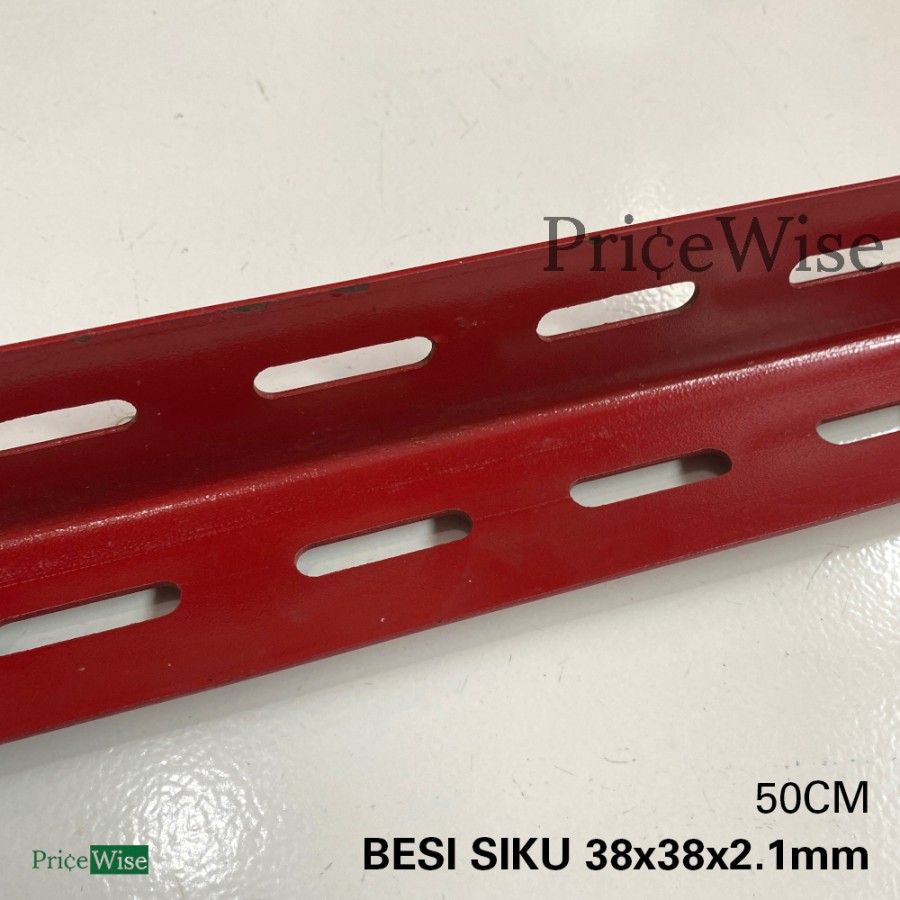 Jual Besi Siku Lobang 2.1mm 50cm panjang / Rak Siku Lemari Siku Rak ...