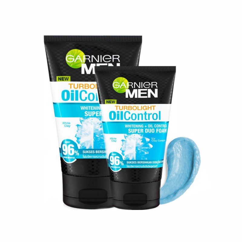 Jual Garnier Men Turbo Light Oil Control Super Duo Foam | Shopee Indonesia