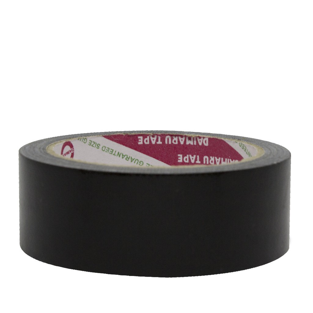 Jual DAIMARU 36mm LAKBAN HITAM SEDANG 36mm ( 1 1/2 inch ) cloth tape ...
