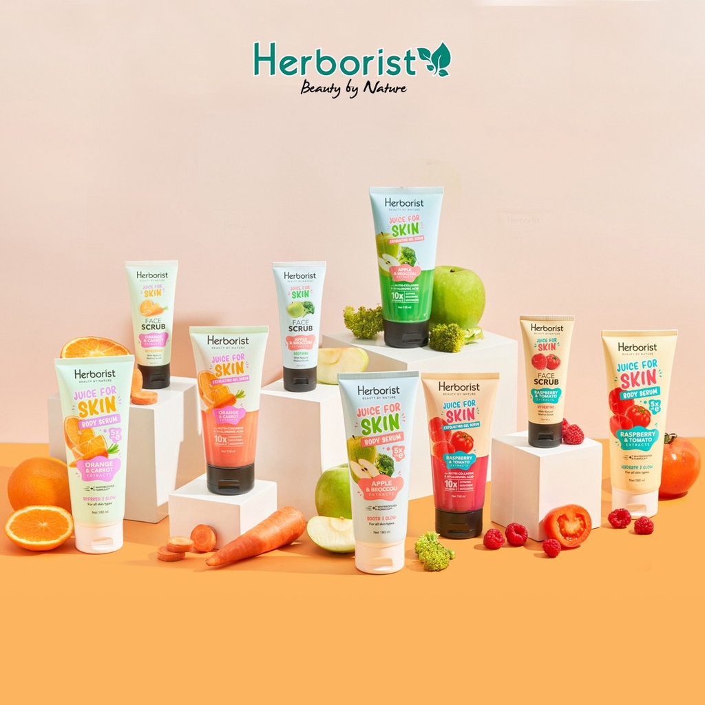 Jual Herborist Face Scrub Juice For Skin | Body Serum Juice For Skin ...