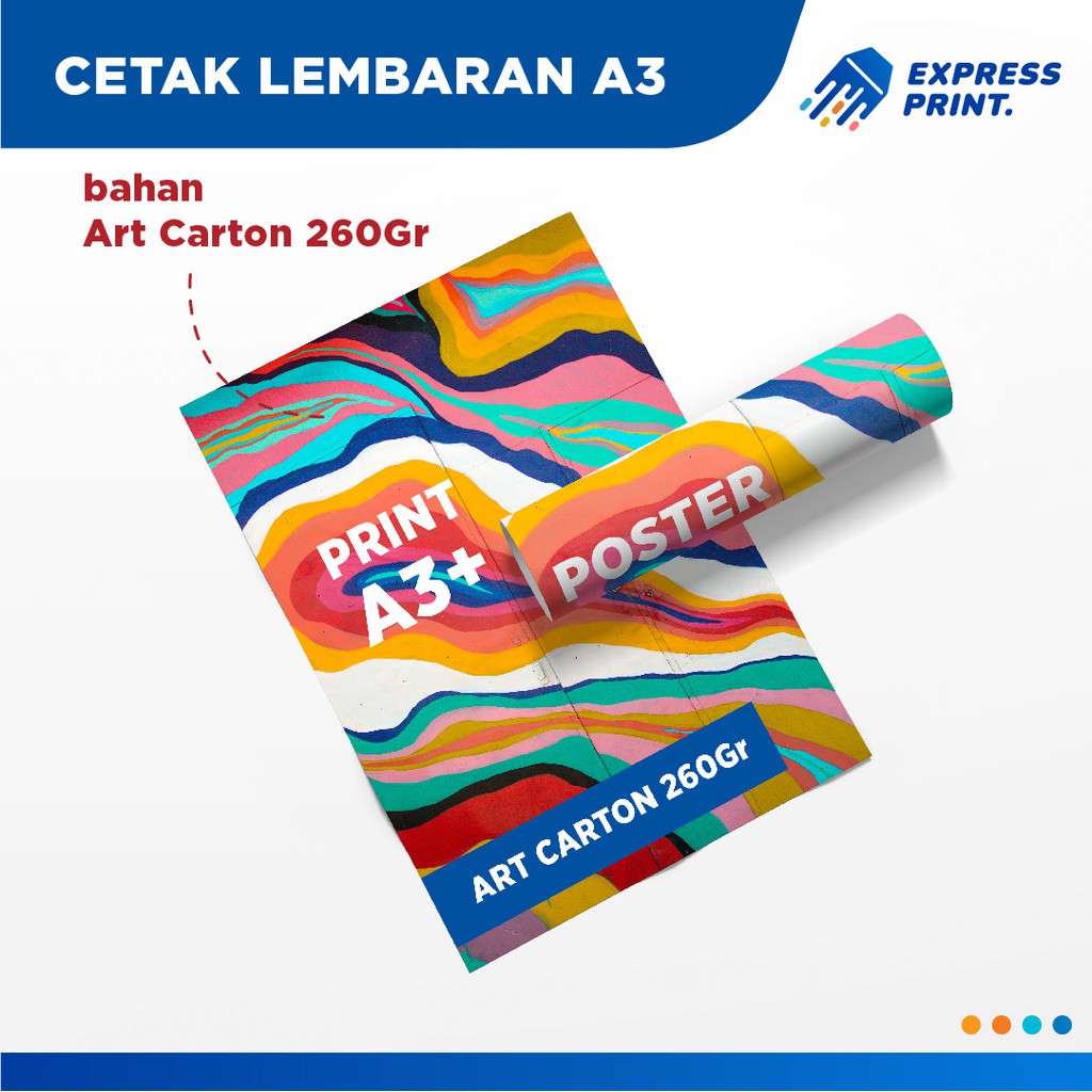 Jual Cetak Poster Kertas ART Carton 260Gram A3 A4 F4 B5 Cetak Kalender ...