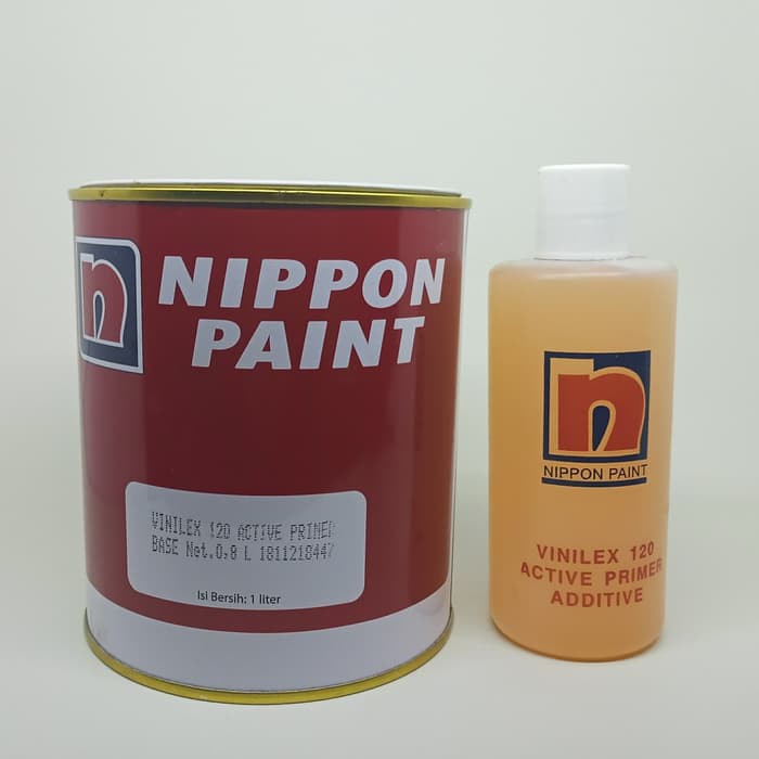Jual Nippon Paint Vinilex 120 Active Primer Base + additive 1Liter | Shopee Indonesia