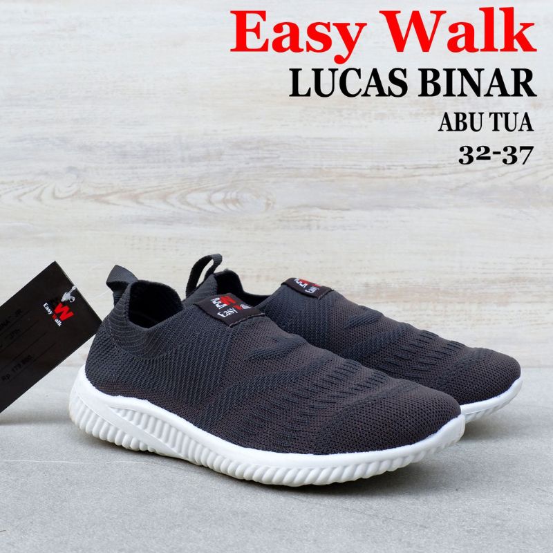 Jual SEPATU EASY WALK LUCAS BINAR - SEPATU SLIP ON RAJUT UNISEX ...