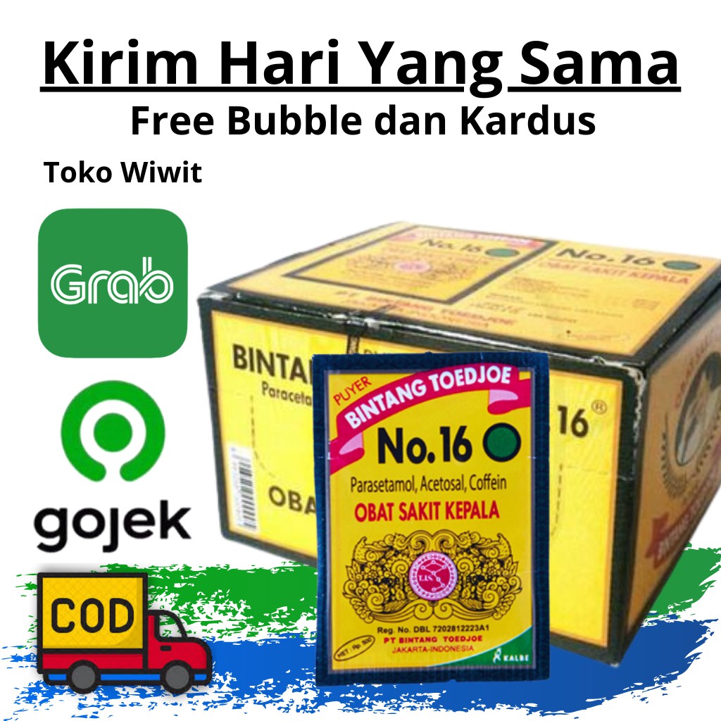 Jual Puyer 16 bintang 7 Obat Sakit Gigi dan Kepala Sachet 1 Gram Toko ...