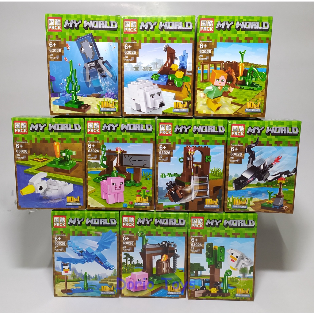 Jual Brick Karakter My World - Game Minecrafts 10 in 1 Mainan Edukasi ...
