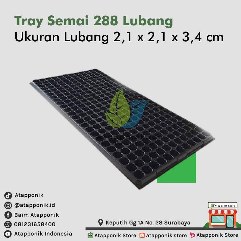 Jual pot tray semai 288 lubang - tray semai tanaman - pottray | Shopee ...