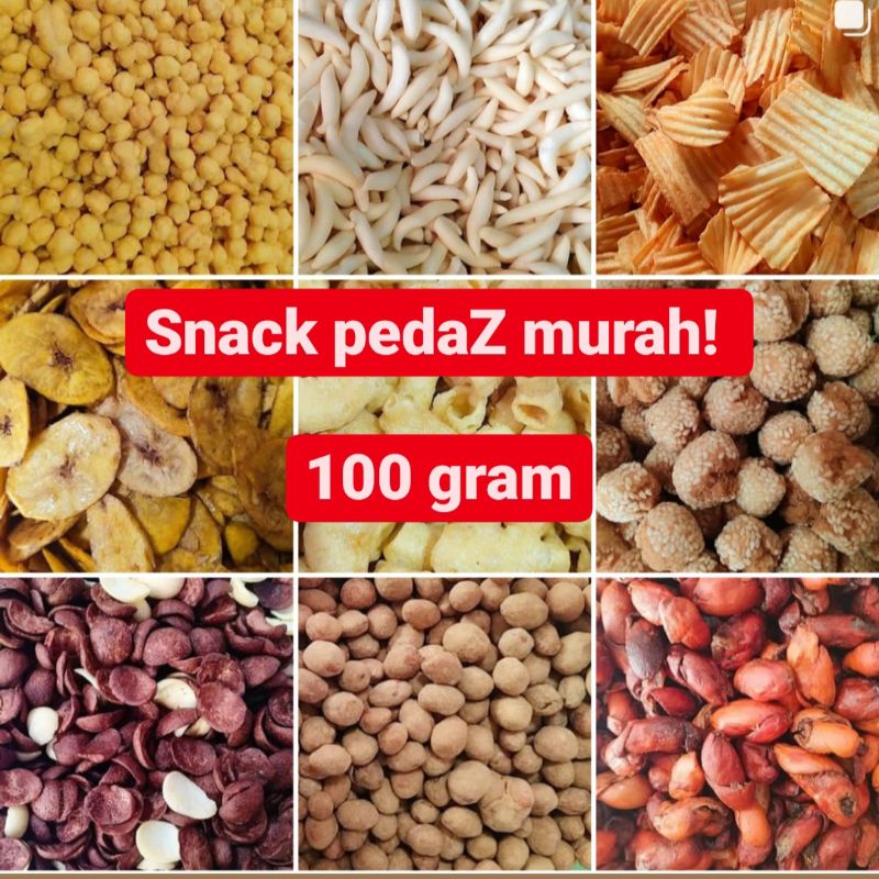 Jual 100g SNACK KILOAN SERBA PEDAS MURAH! | Shopee Indonesia