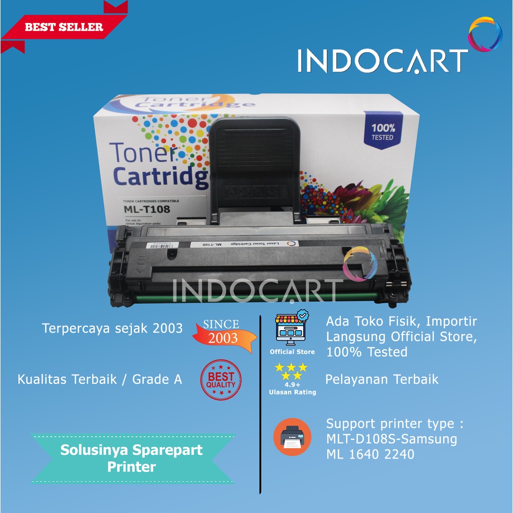 Jual Toner Cartridge Compatible MLT-D108S-Samsung ML 1640 2240 | Shopee ...