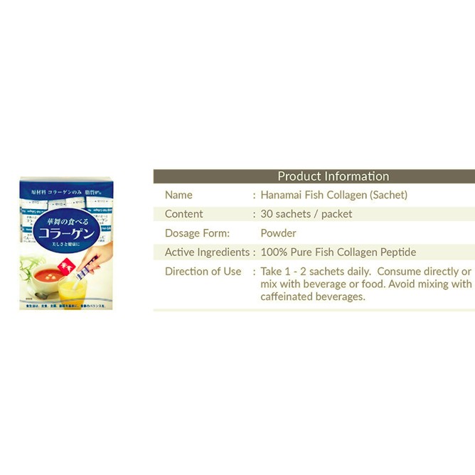 Jual Hanamai Pure Marine Collagen Peptide 100,000mg - 100% Marine ...