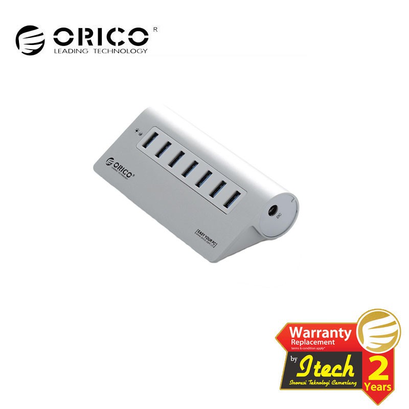 Jual Orico M3H7 ( 7-port Aluminum USB3.0 HUB with VIA VL812 Chipset ...