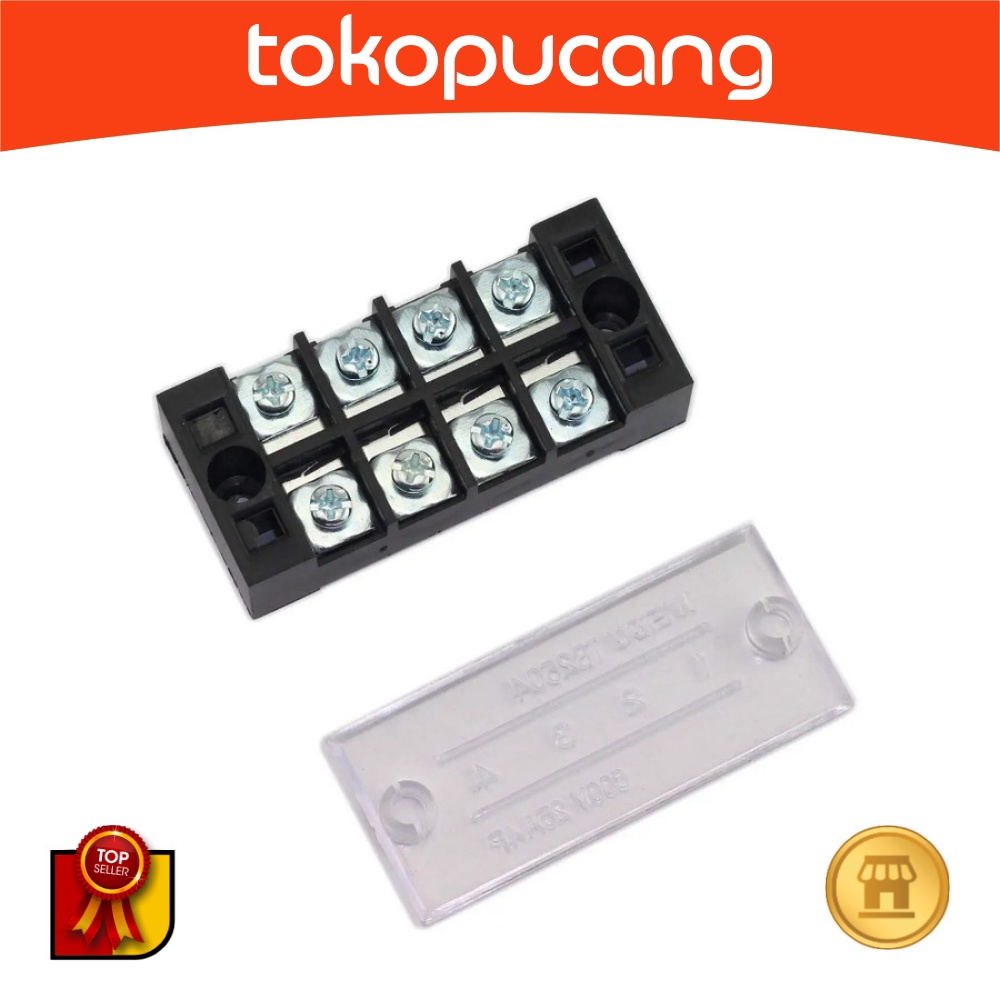 Jual Terminal Block TB2504 TB 2504 blok Kabel Panel Mounted 25A x 4Pole | Shopee Indonesia