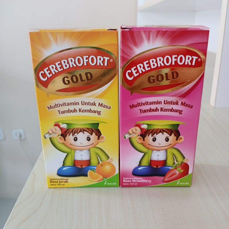 Jual Cerebrofort Gold 100 ml / Multivitamin utk masa tumbuh kembang ...