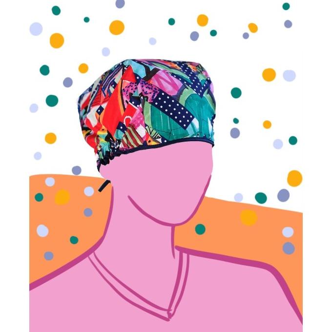 Jual Cap Water Resistant Jakarta Abstract Red Yellow Green | Shopee ...