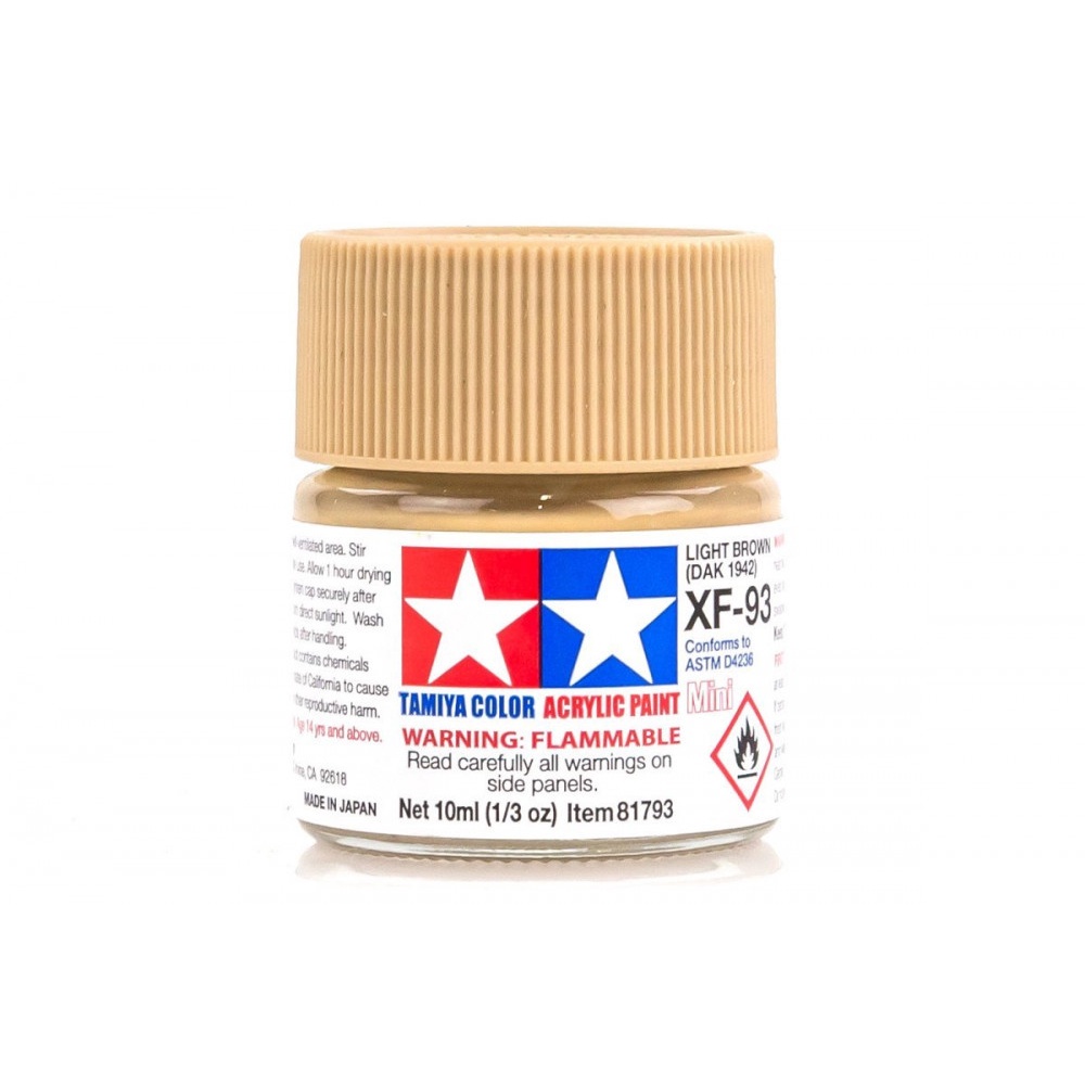 Jual TAMIYA ACRYLIC MINI 81793 XF-93 LIGHT BROWN (DAK 1942) | Shopee ...
