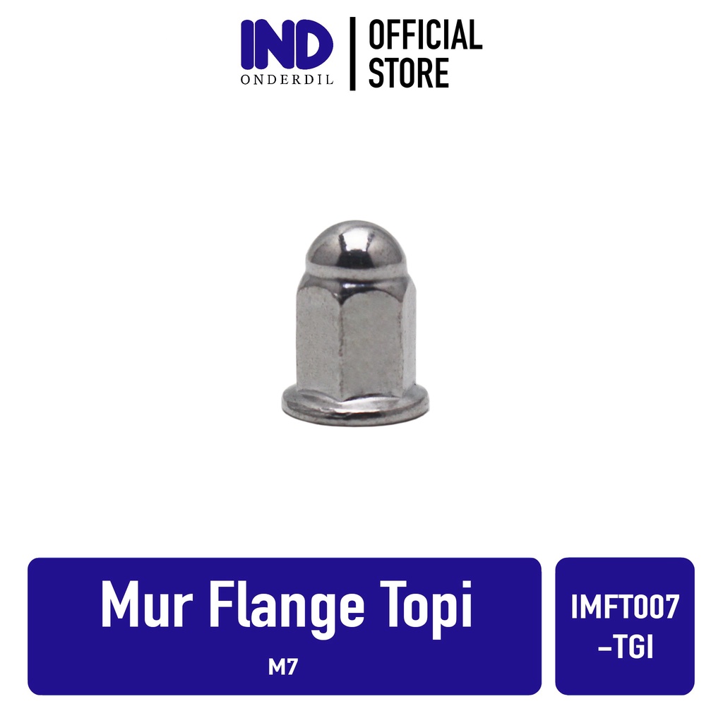 Jual Mur-Nut Flange-Fleng Tinggi Topi M7-M 7 Kunci 10 Panjang 13 mm | Shopee Indonesia