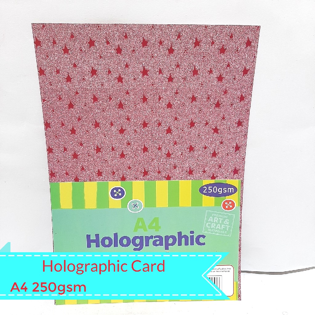 Jual Kertas Holographic Card Glitter Paper A4 250gsm | Shopee Indonesia