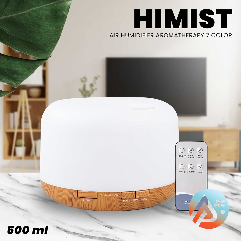 Jual APEN Air Humidifier 500ML + Remote Control 6 Warna Lampu LED ...
