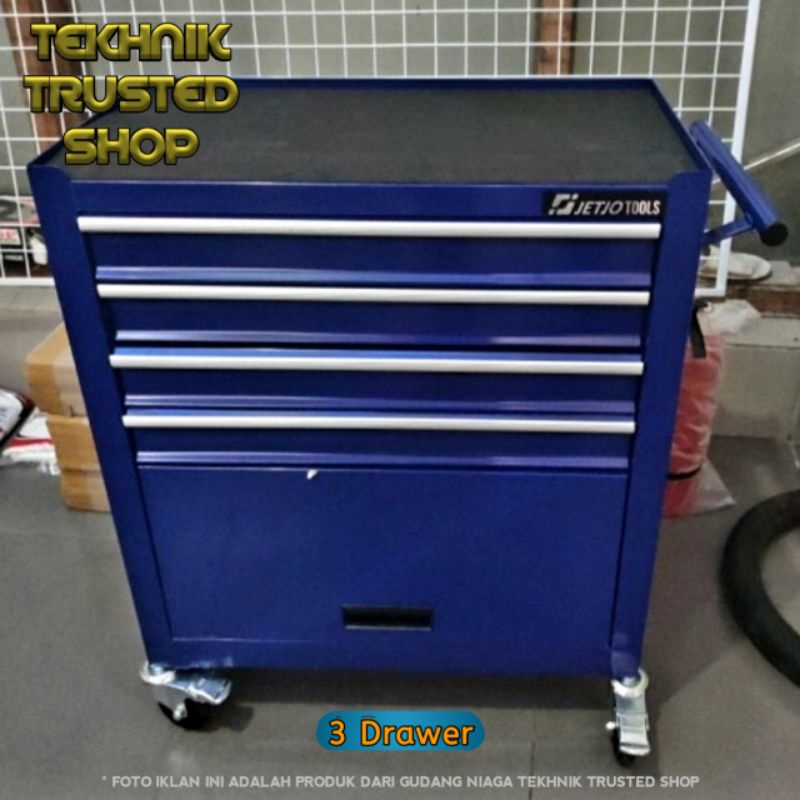 Jual Toolbox cabinet troley roda 3 laci + 1 dek rak perkakas mekanik ...