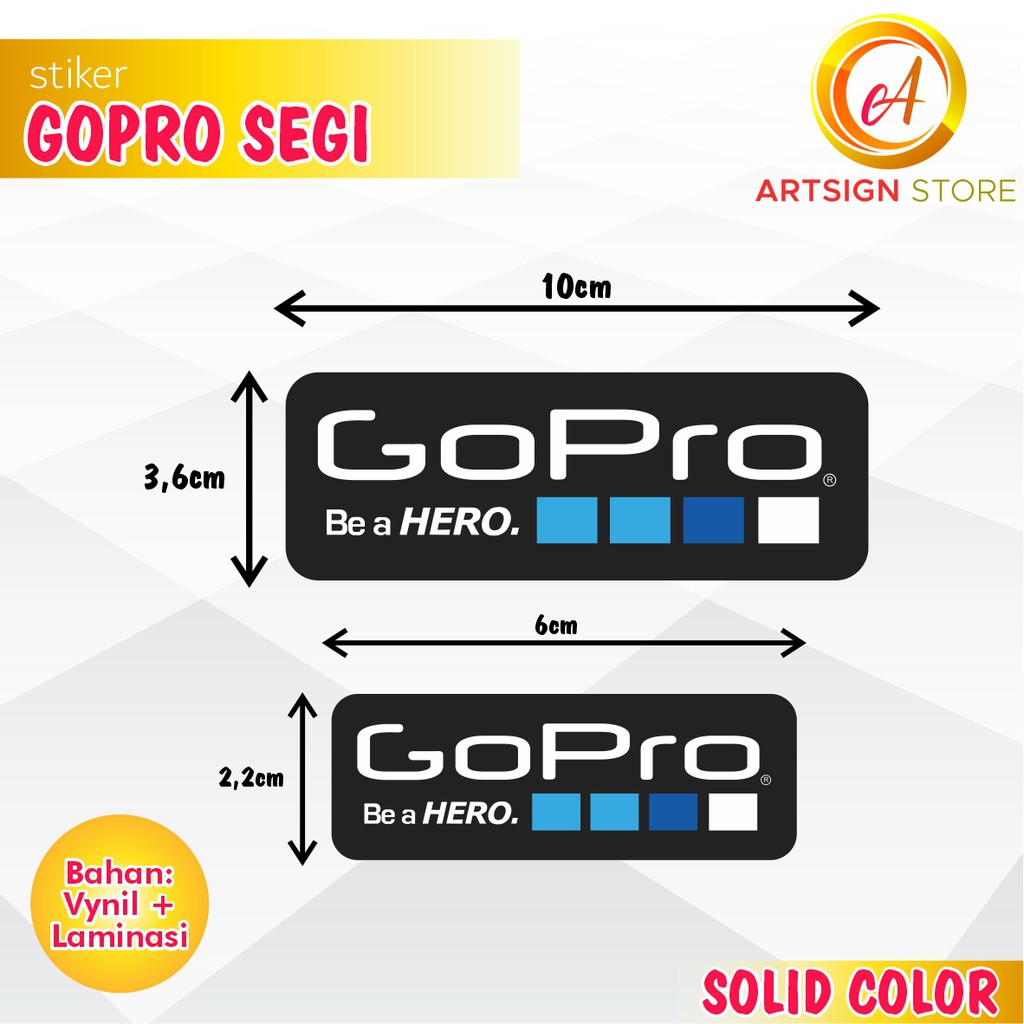 Jual Stiker GOPRO / Stiker Visor GO PRO / Stiker Action Cam Gopro ...