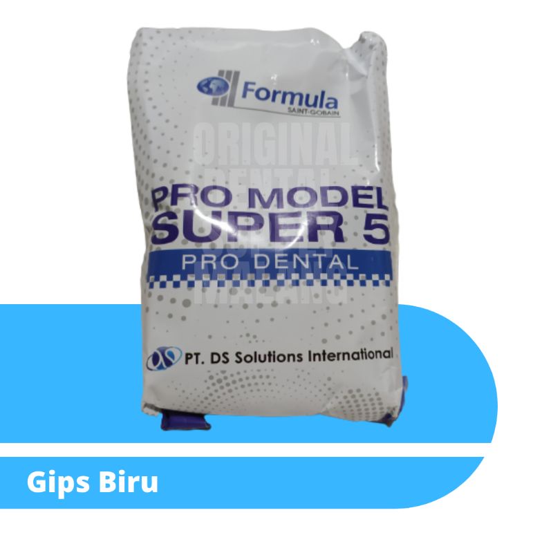 Jual Moldano Pro Base Dental gips biru blue gip stone moldano type 2 ll ...