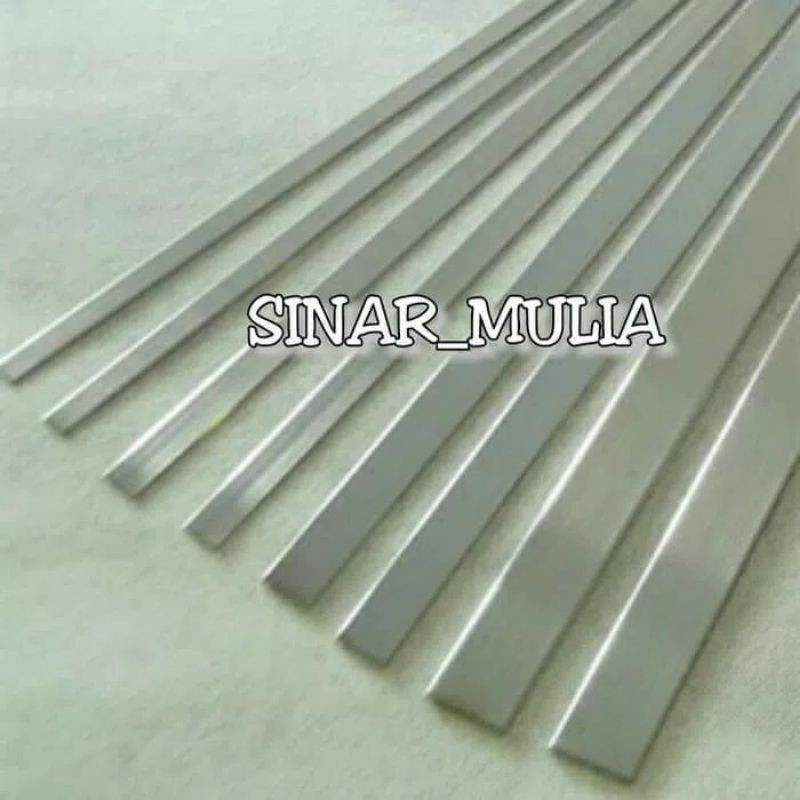 Jual strip stainless 304 tebal 3mm lebar 15x100mm | Shopee Indonesia