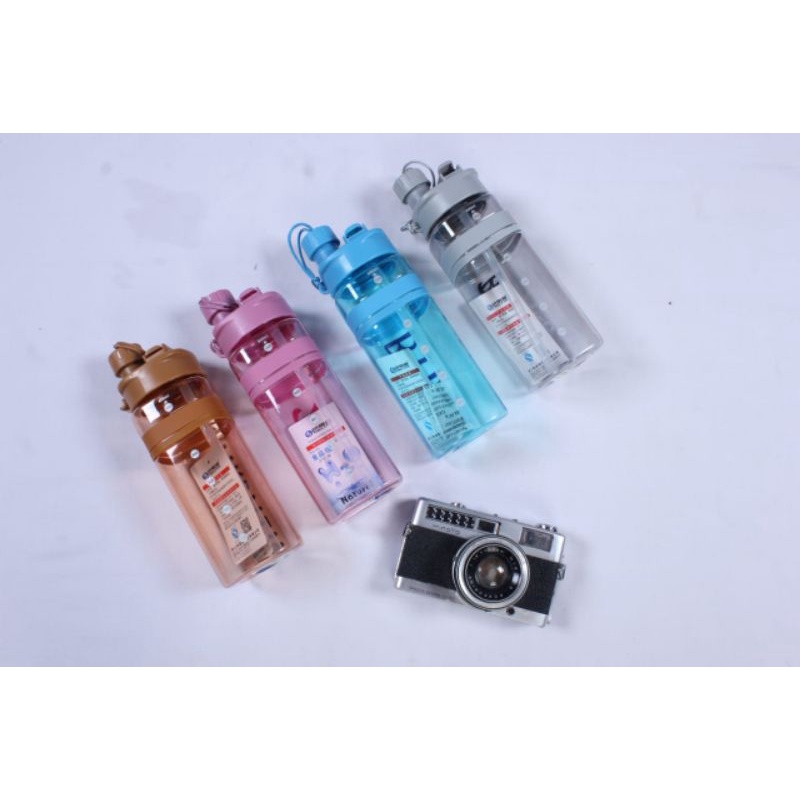 Jual BOTOL MINUM Custom Nama 600ml || Botol Minum 2 in 1 || Botol Minum ...