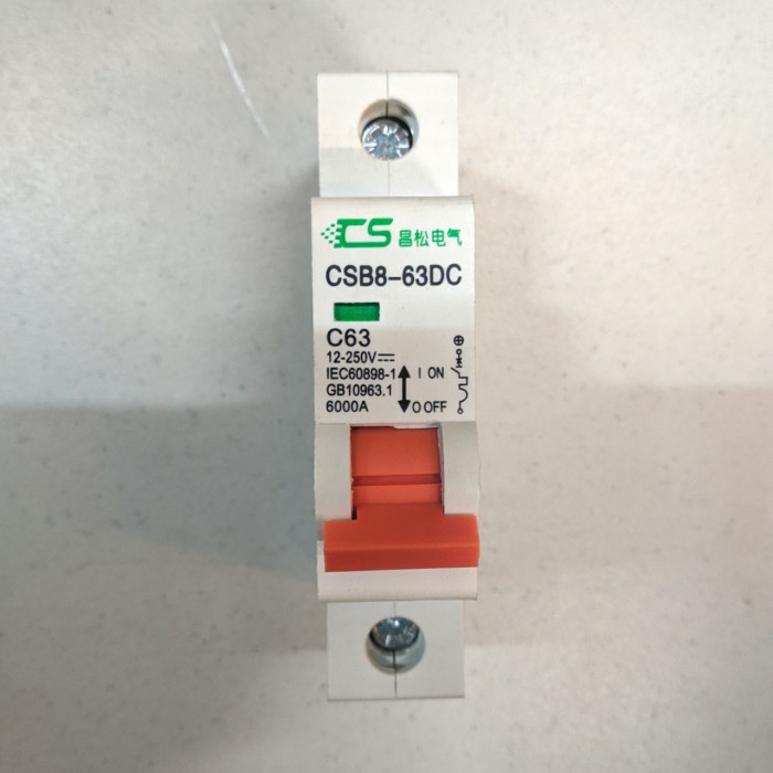 Jual MCB DC C63 63A 1P CSB8-63DC Mini Circuit Breaker PV solar panel ...