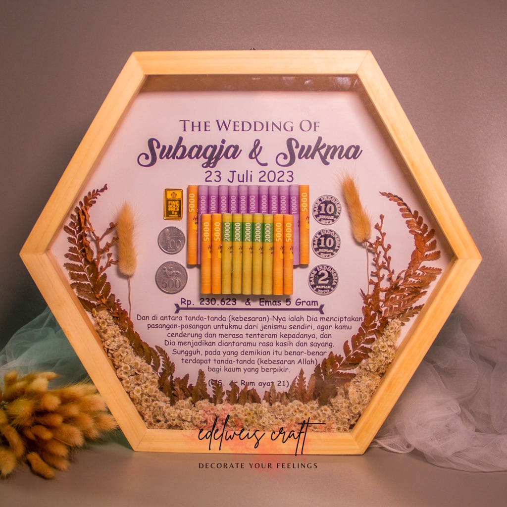 Jual FRAME MAHAR / KOTAK MAHAR / FRAME PERNIKAHAN | Shopee Indonesia