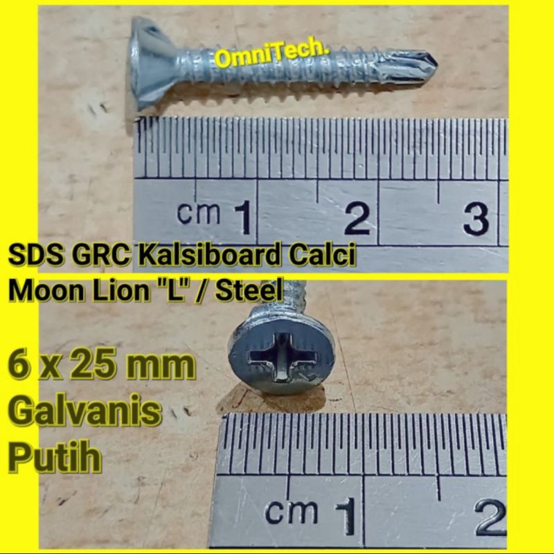Jual 50 Pcs Sekrup SDS FH + GRC Kalsiboard Calci Screw 6 x 25 mm 6x25 ...