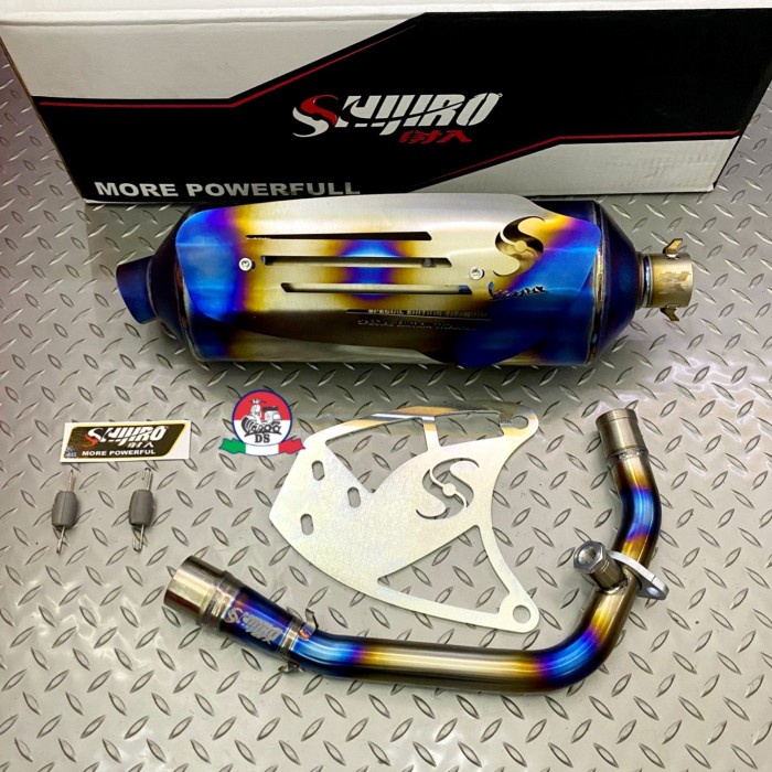 Jual Knalpot Shijiro Standar Racing T1 Titanium Vespa Sprint Primavera ...