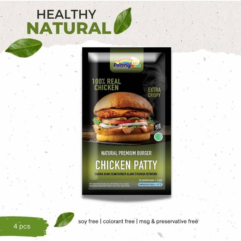 Jual Pelangi Anak CHICKEN BURGER CRISPY Frozen Food Non MSG Non ...