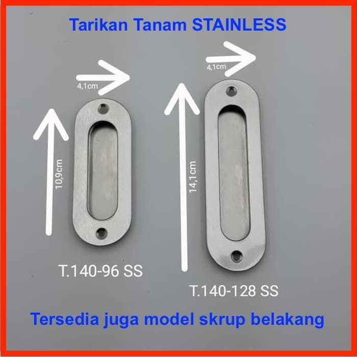 Jual Tarikan Tanam Stainless Laci Lemari Handle Pintu Sliding Geser ...