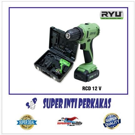 Jual Mesin Bor Mesin bor baterai cordless RYU RCD12V-1 hand cordless ...