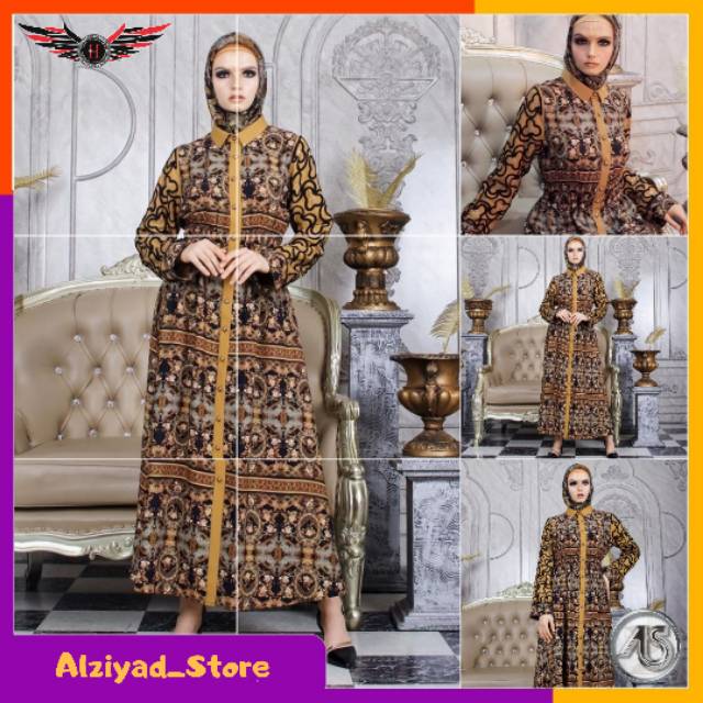 Jual AS19 l [A9976] ABAYA HIKMAT, Gamis, Syari, Fashion, Muslimah ...