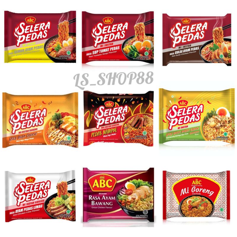 Jual Mie ABC Selera Pedas All Variant | Shopee Indonesia